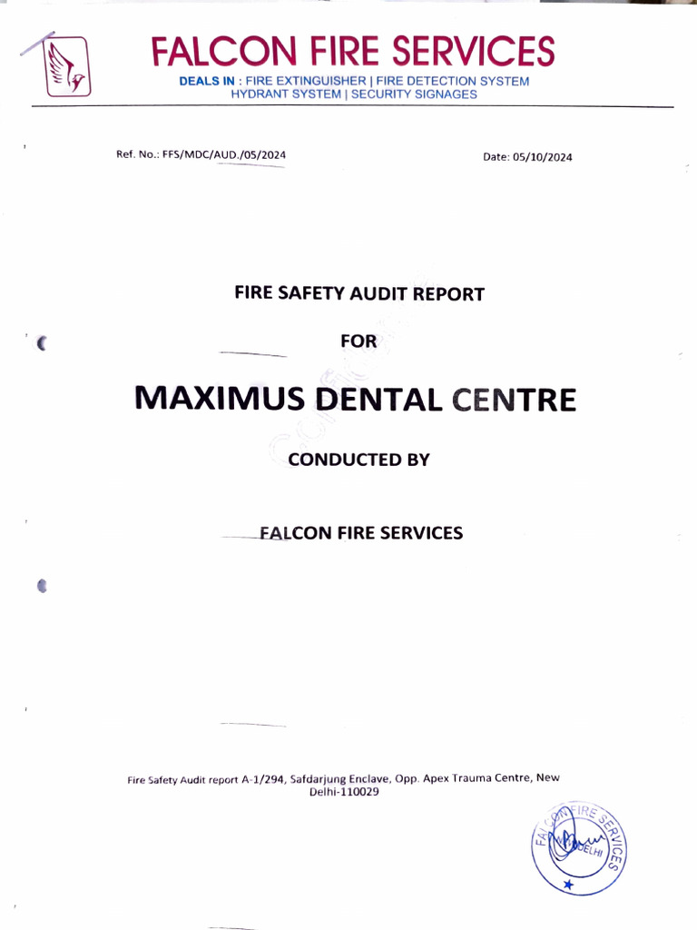 Maximus Fire Audit Report | PDF | Fire Safety | Firefighting