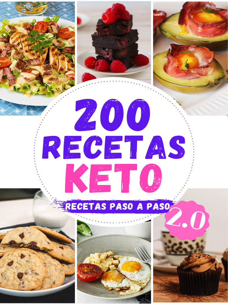 200 Recetas Keto 2.0 Gratis | PDF | Pizza | Té