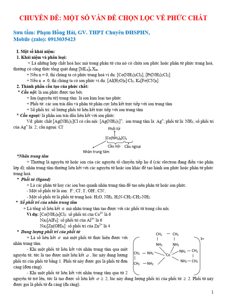 Chuyen de Phuc Chat | PDF