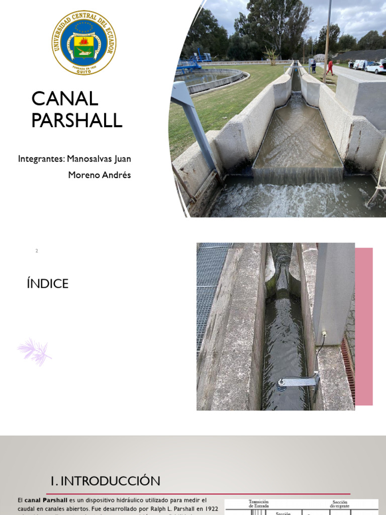 Canal Parshall: Medición de Caudal Eficiente | PDF | Riego | Agua