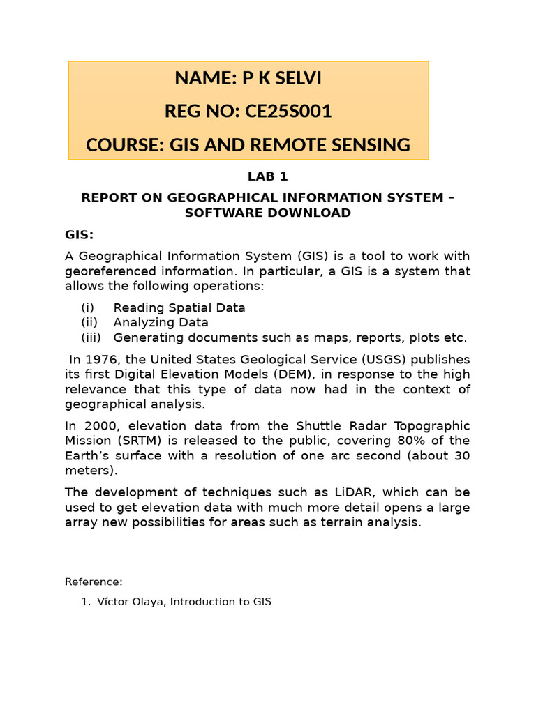GIS Software Download Guide | PDF | Geographic Information System ...
