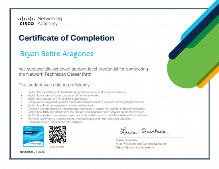 Network Technician Career Path Badge20241217-27-Ju0ssw | PDF