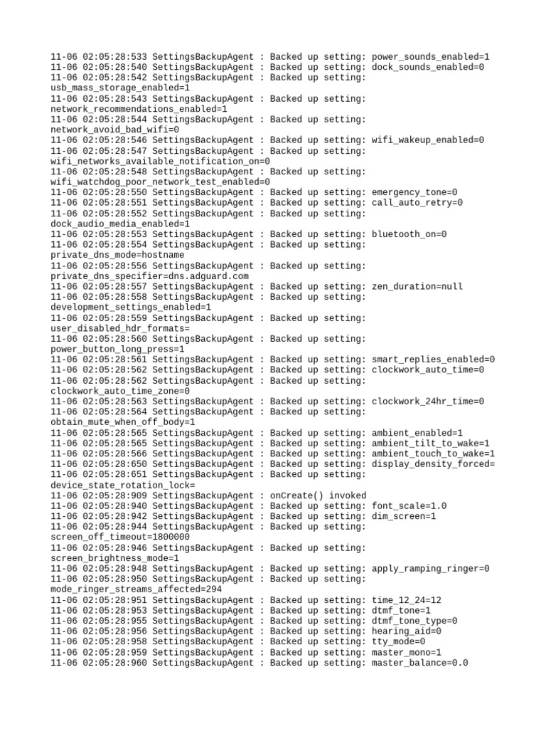 Settingsprovider | PDF | System Software | Software