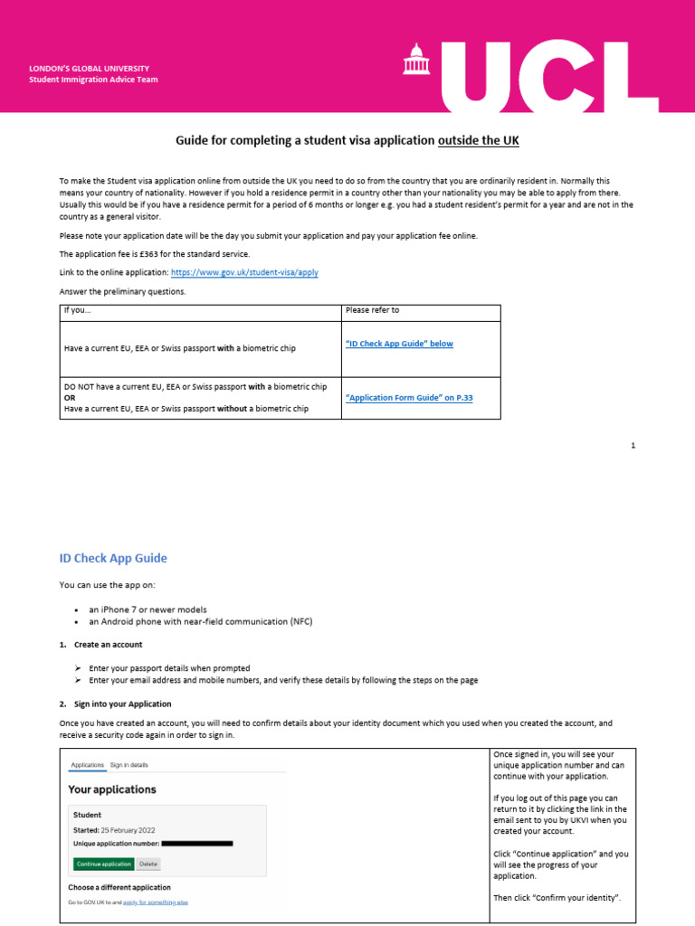 Student Visa Application Guide UK | PDF | Travel Visa | Identity Document