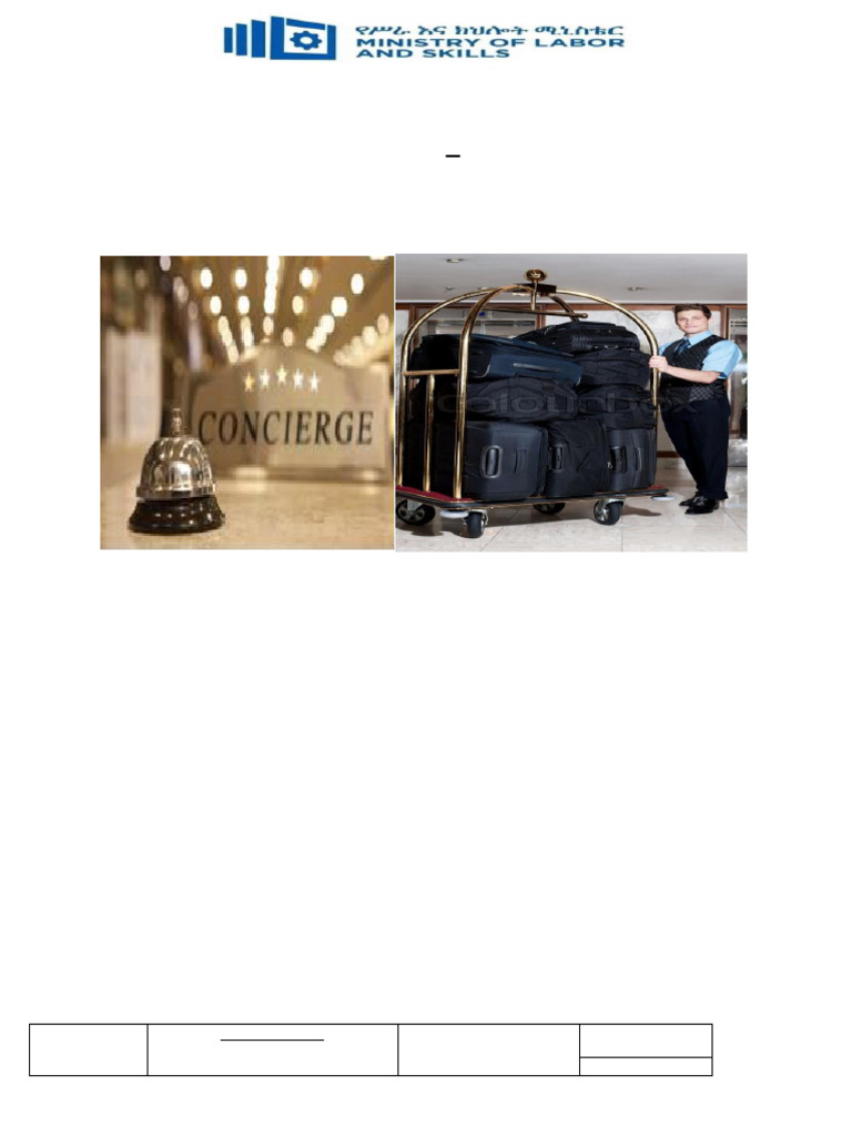 MO-06-Concierge and Bell Service | PDF | Baggage