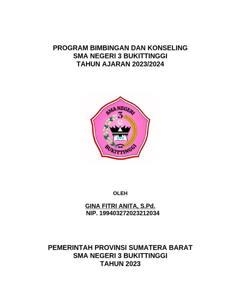 Program BK Kelas X 2023-2024 Gina | PDF