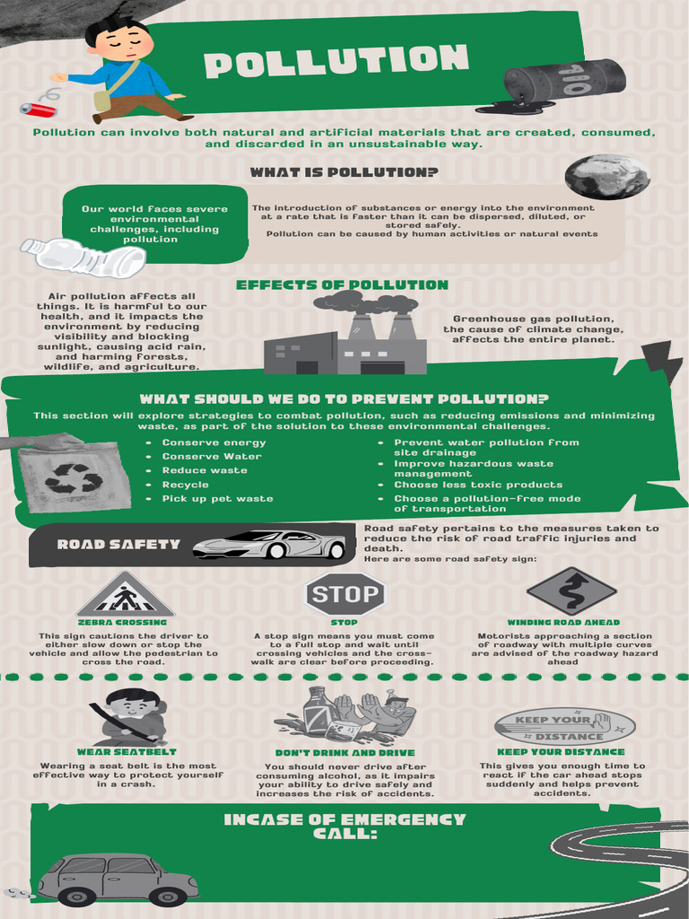 Green Modern Textured Environmental Sustainability Infographics ...