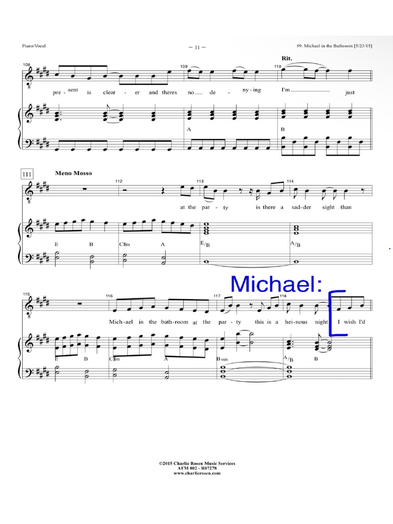 Michael Callback Cut | PDF