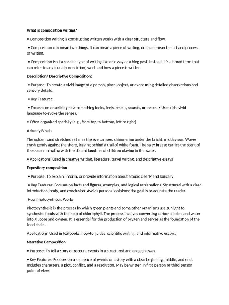 What Is Composition Writing | PDF | Essays