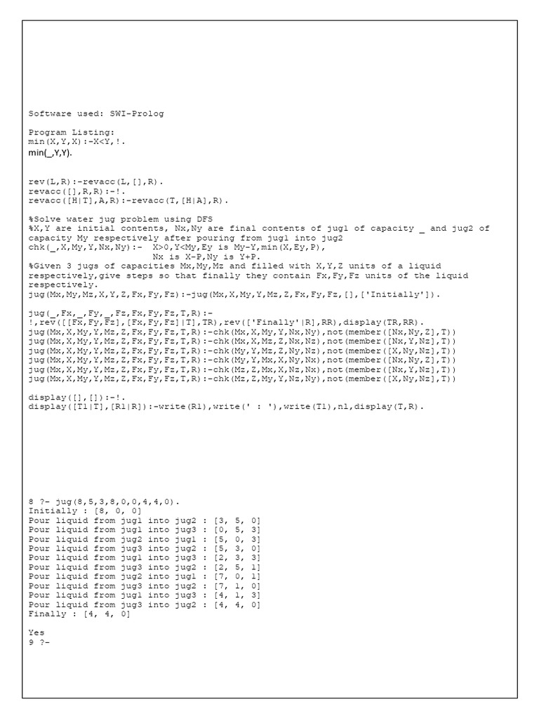 AI lab manual 1 | PDF | Algorithms | Computer Programming