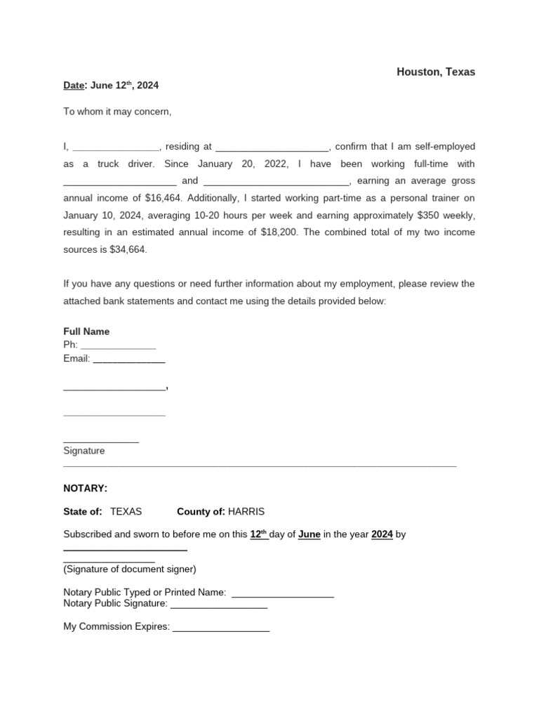 Notarized Letter | PDF
