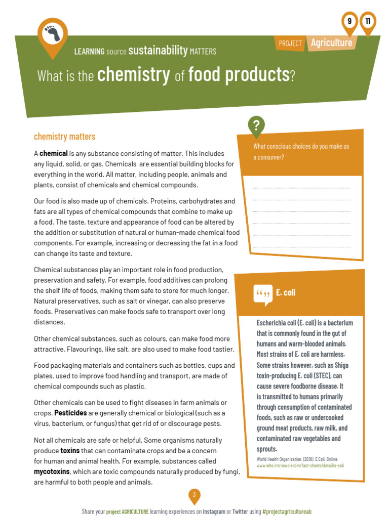 Chemistry of Food and Agriculture Explained | PDF | Organic Farming ...
