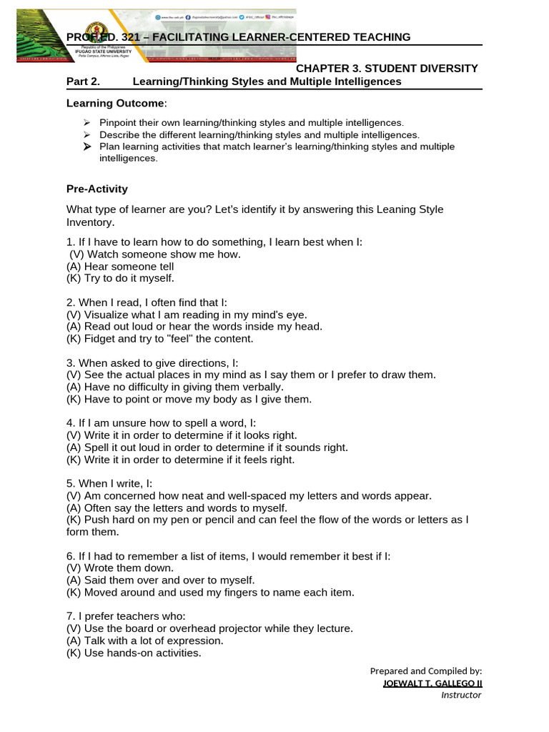 Chapter 3 Part 2 (1) | PDF | Behavioural Sciences | Mental Processes