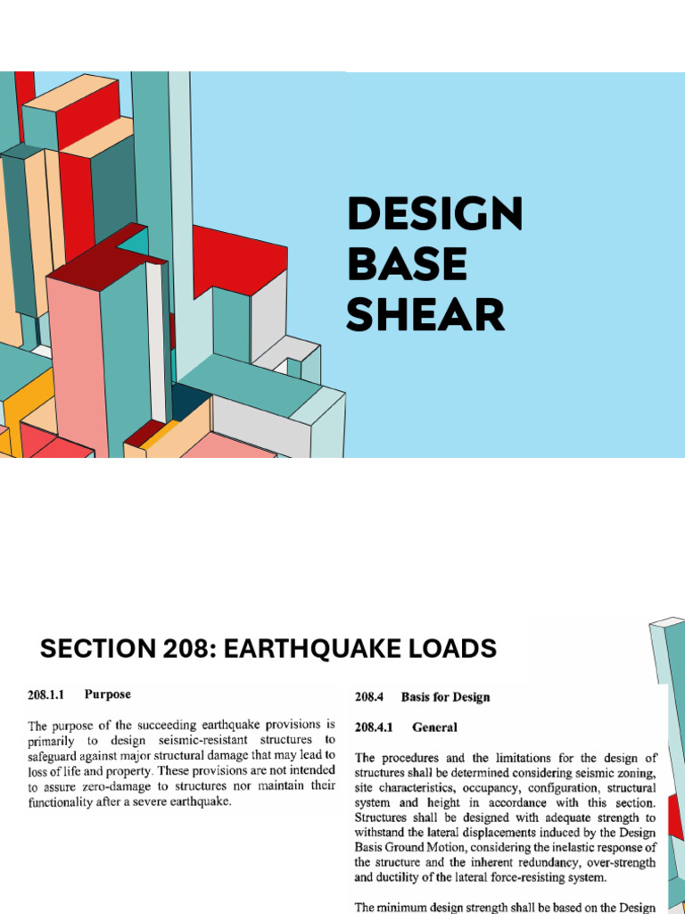 Design Base Shear Lecture Notes | PDF | Earthquakes | Seismology
