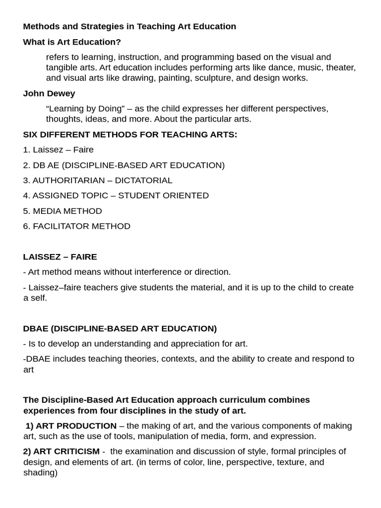 Assessment in Art Education | PDF | Educational Assessment | The Arts