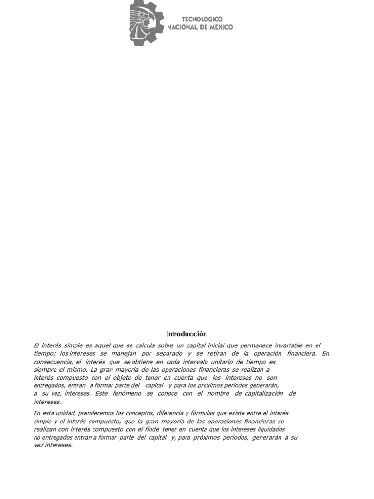 Mapa Conceptual Interes Simple y Compuesto | PDF | Interés | Interés compuesto