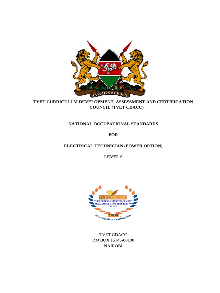 OS Electrical Technician Level 6 (Power Option) | PDF | Entrepreneurship | Communication