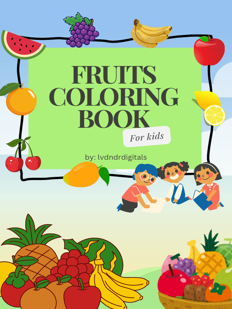 Fruits Coloring Book | PDF