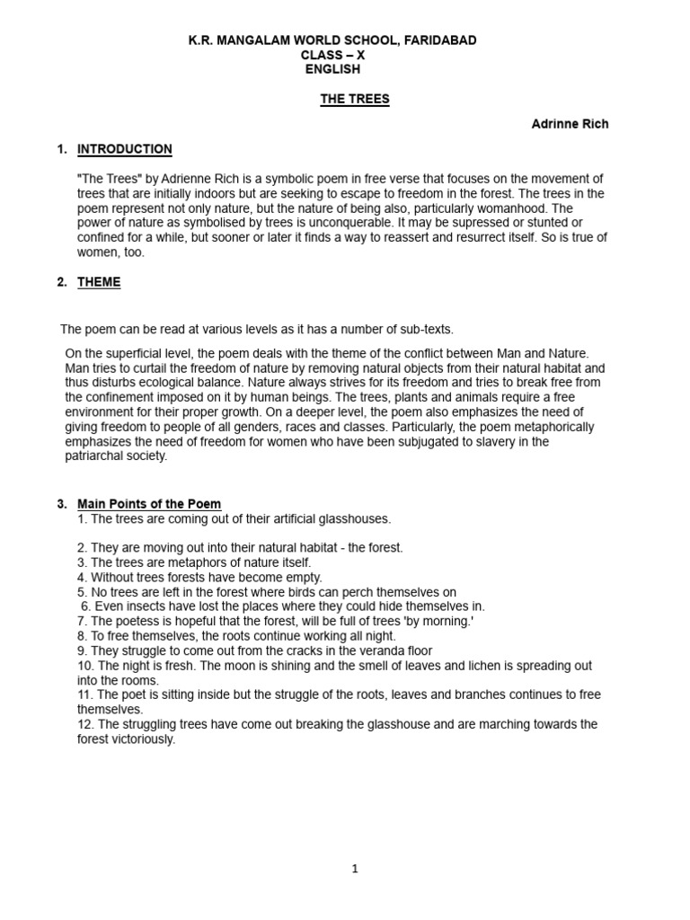The Trees Notes | PDF | Trees