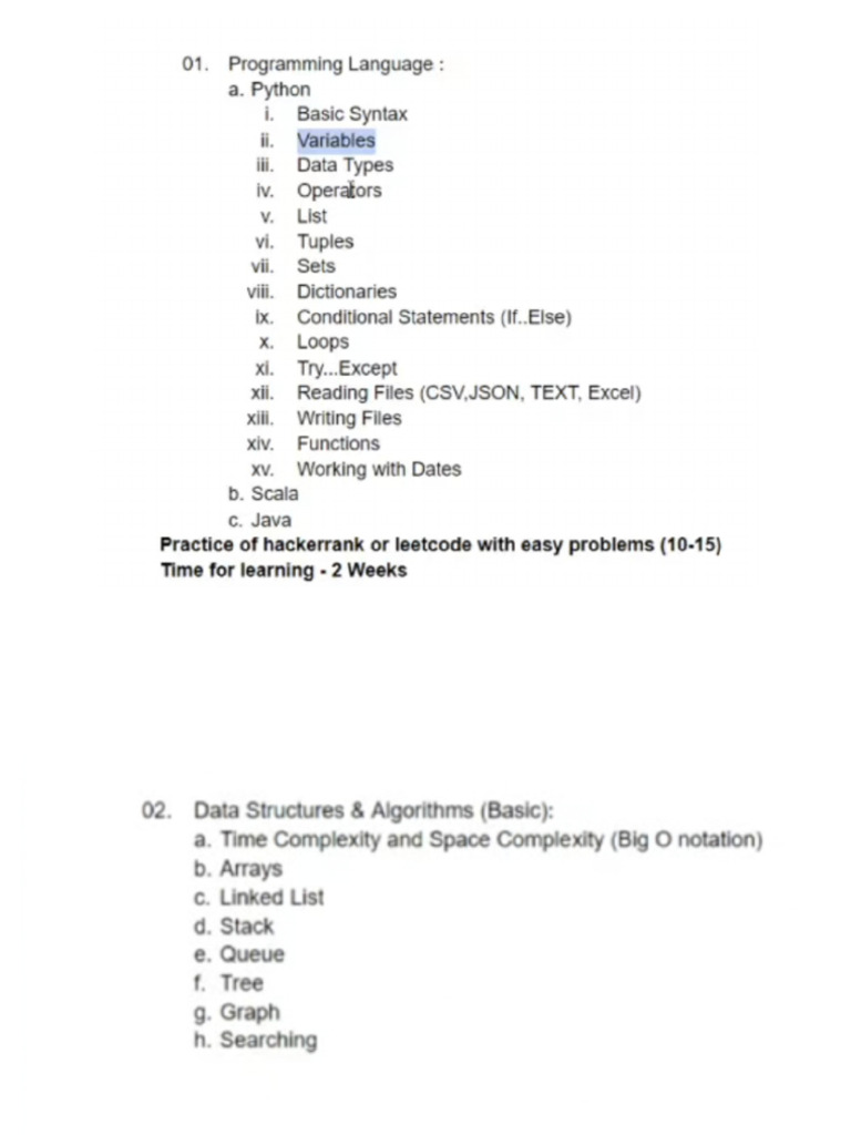 Bigdata engineering syllabus | PDF
