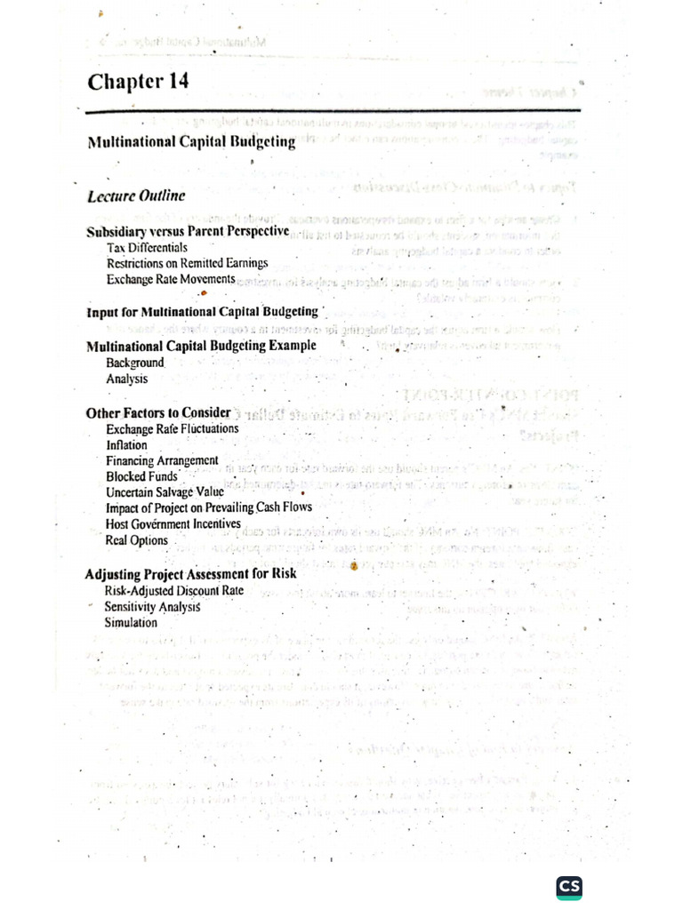 IFM Solution - Chapter 14 | PDF