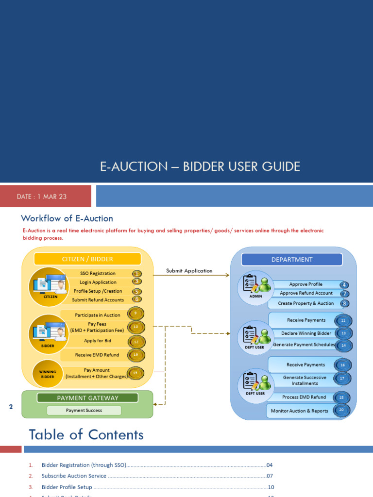 User Guide Bidder | PDF | Auction