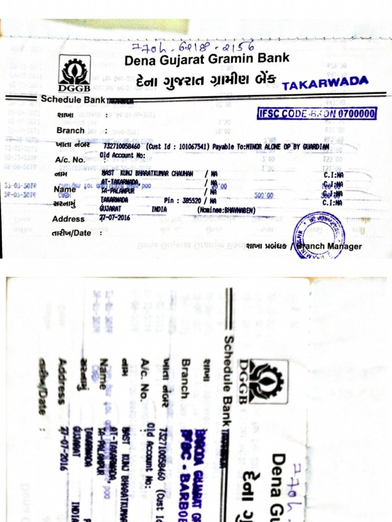 Bank Passbook (Bob Takarvada) (1) | PDF