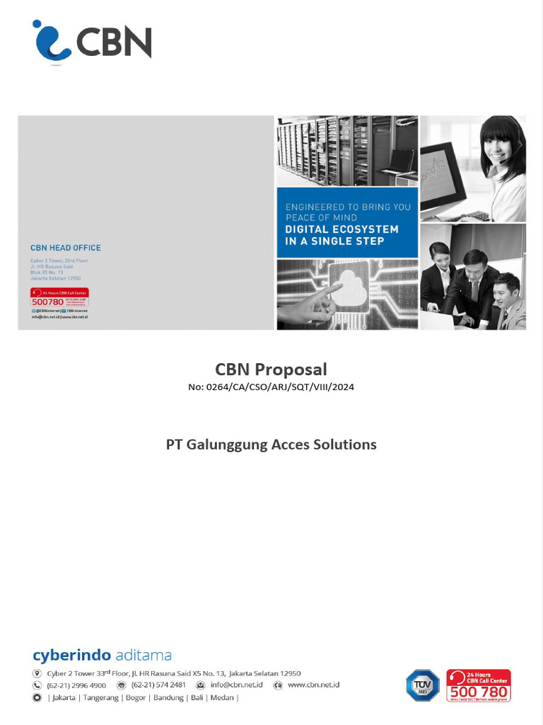 CBN Proposal IP Transit Dedicated & CDN - PT Galunggung Acces Solutions ...