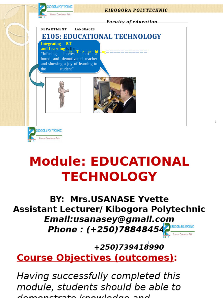 E105 Educational Technology (Yvette) Newwww | PDF | Educational ...