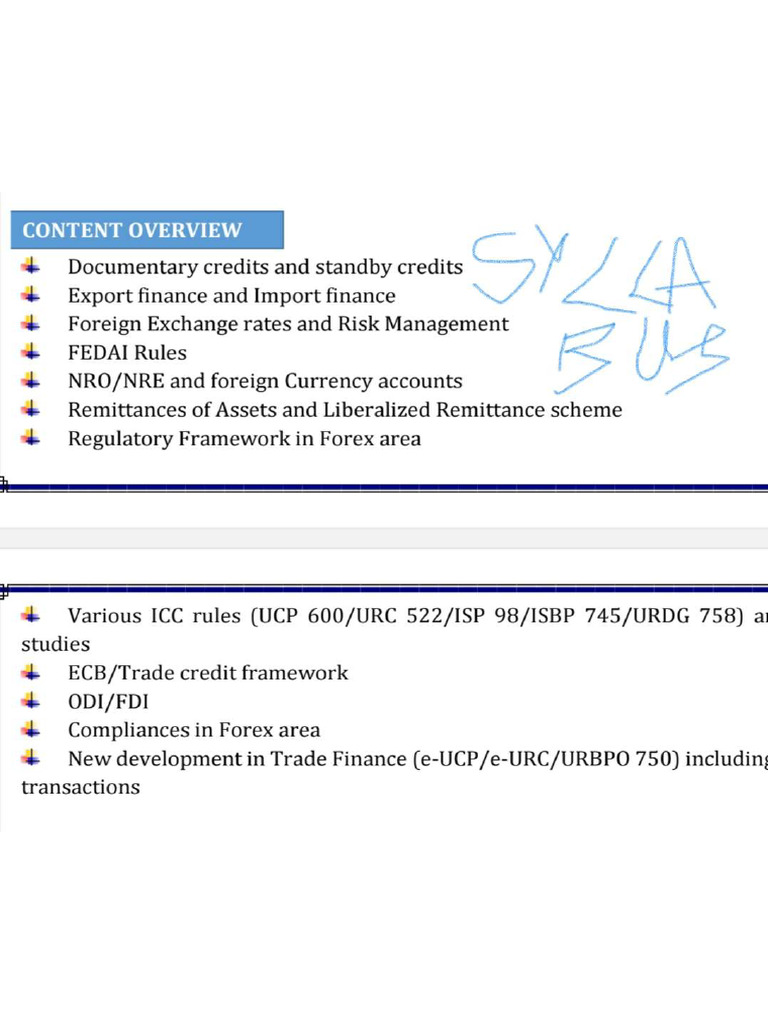 Iibf Forex Operations Training Syllabus | PDF