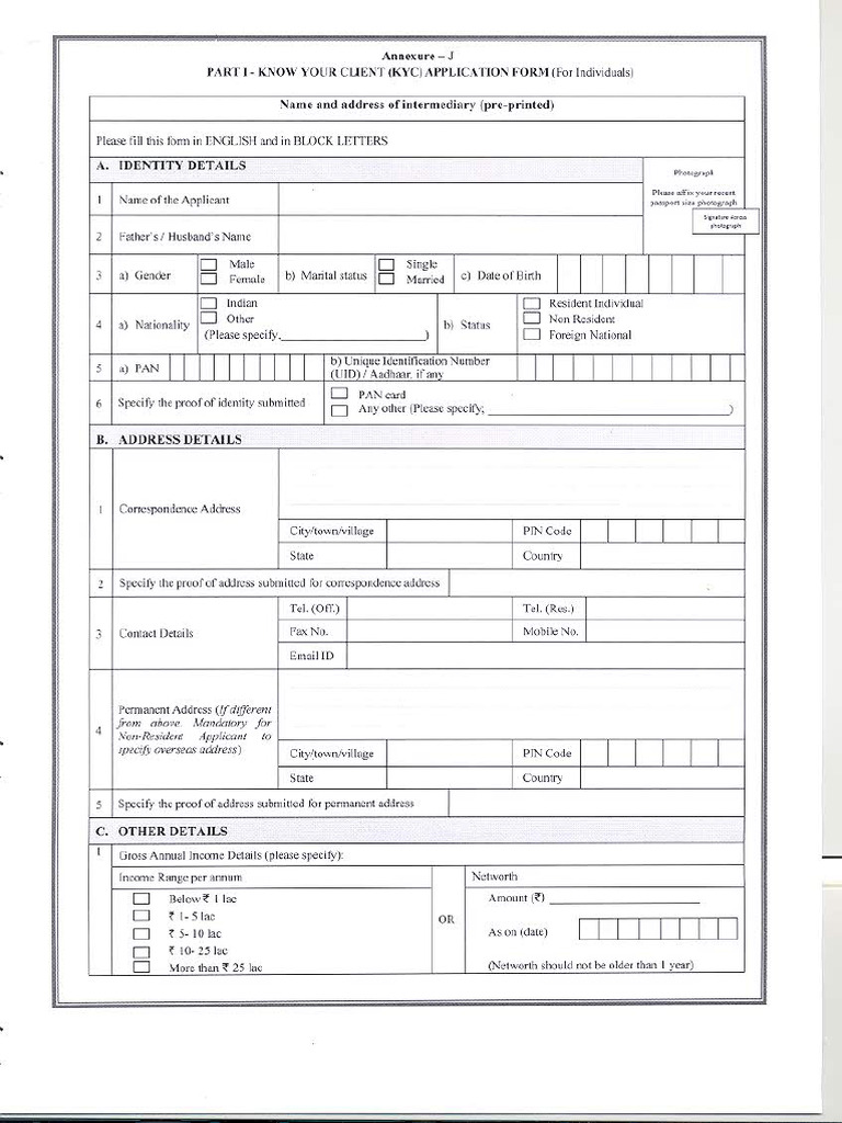 Forindividuals Kyc | PDF