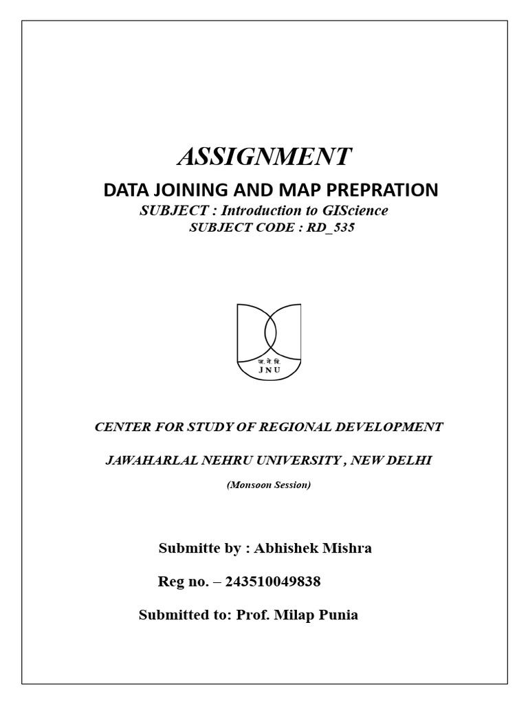 ASSIGNMENT Coverpage DATA JOINING | PDF