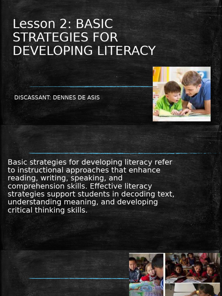 Basic Strategies For Developing Literacy | PDF | Phonics | Reading Comprehension