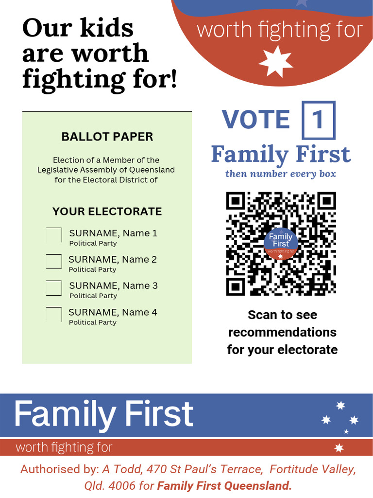 Family First Party Election Ballot | PDF