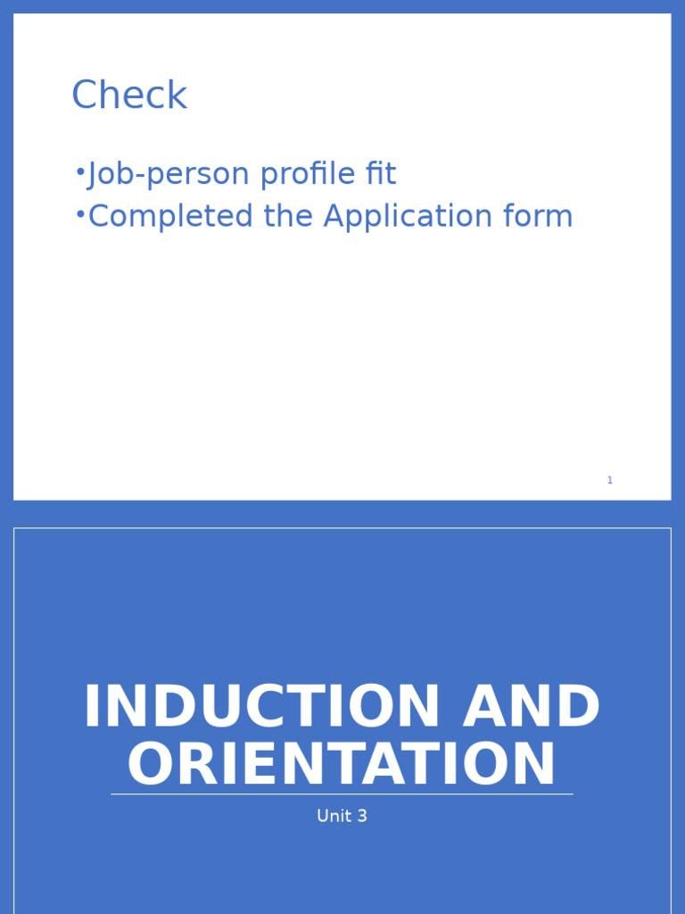 Employee Induction and Orientation Guide | PDF