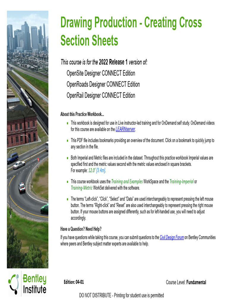 Drawing Production - Creating Cross Section Sheets_2022R1!04!01 | PDF ...
