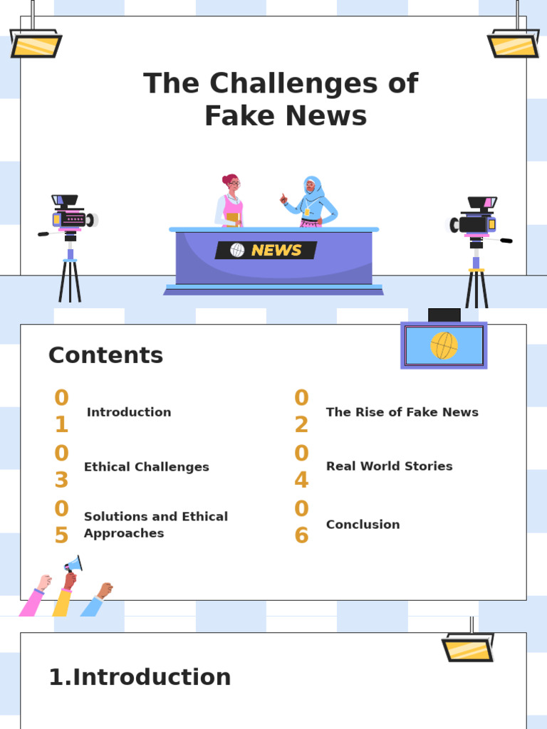 Challenges of Fake News Powerpoint | PDF | Human Communication | Mass Media