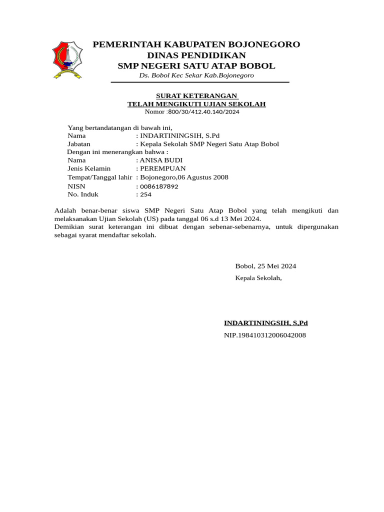 SKL 2024 Nilai | PDF