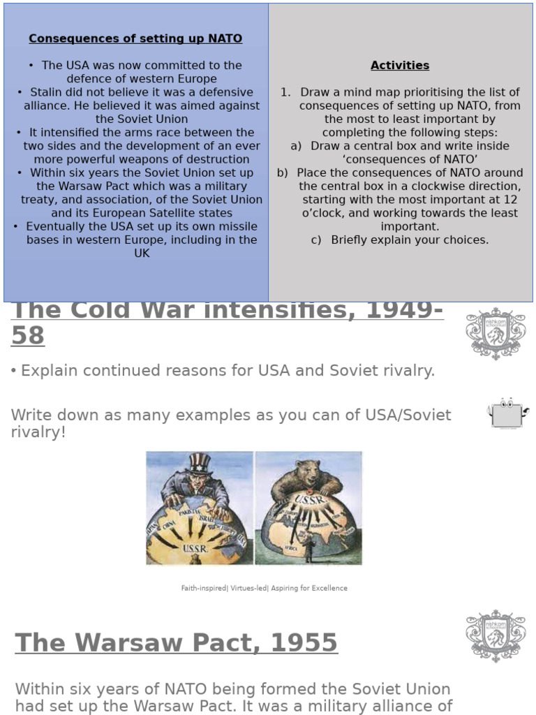 Cold War Alliances & Arms Race | PDF | Warsaw Pact | Nato