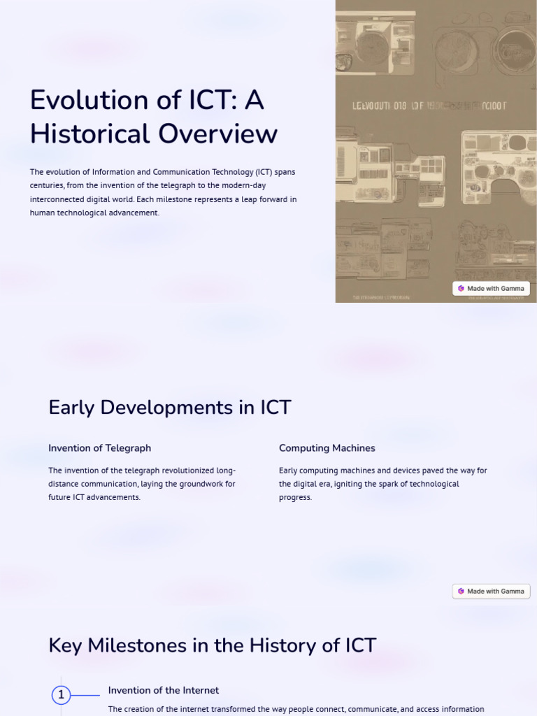 Evolution of ICT: A Historical Overview | PDF | Information And ...