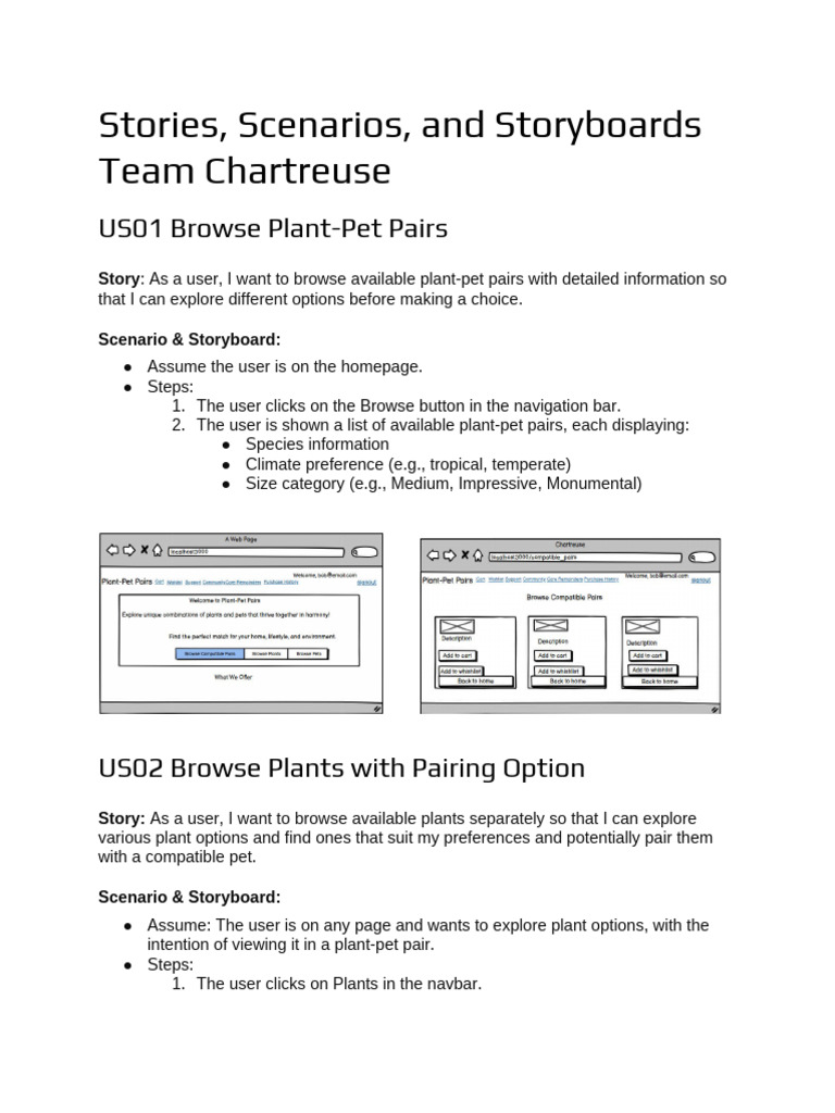 Stories Scenarios Storyboards (1) - 1 | PDF | Point Of Sale | Menu ...