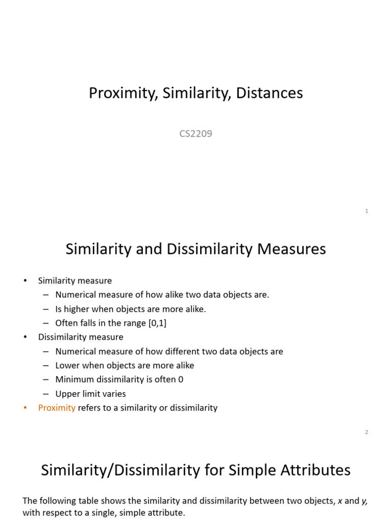 Understanding Similarity and Distance Measures | PDF | Covariance ...