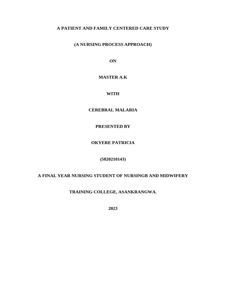 A Patient and Family Centered Care Study | PDF