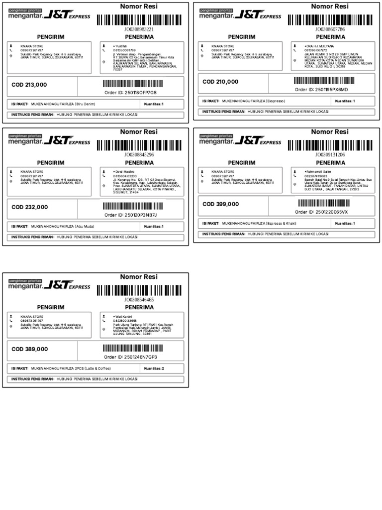 ORDERS 1 To 5 20250124194010 | PDF