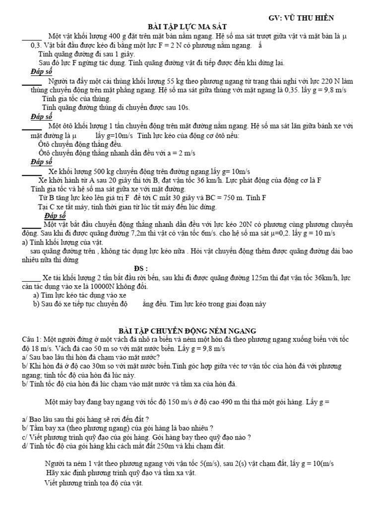 ôn tập hk1 (24-25) | PDF