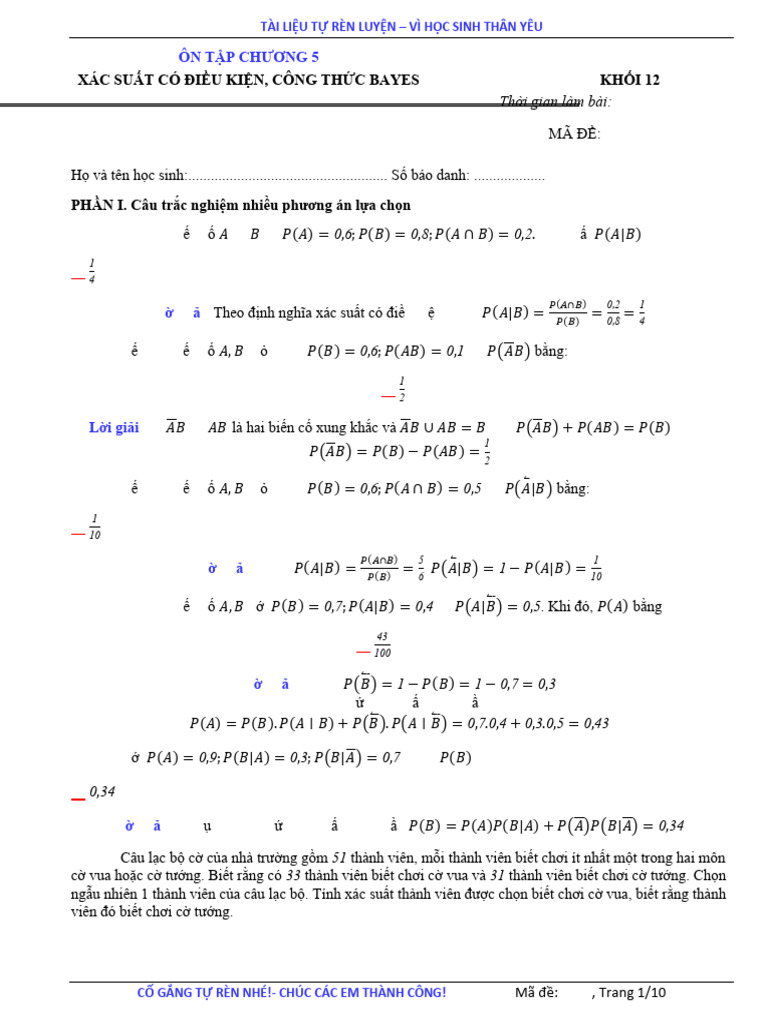 On Tap HK2 - C5-Xac Suat Co Dieu Kien | PDF