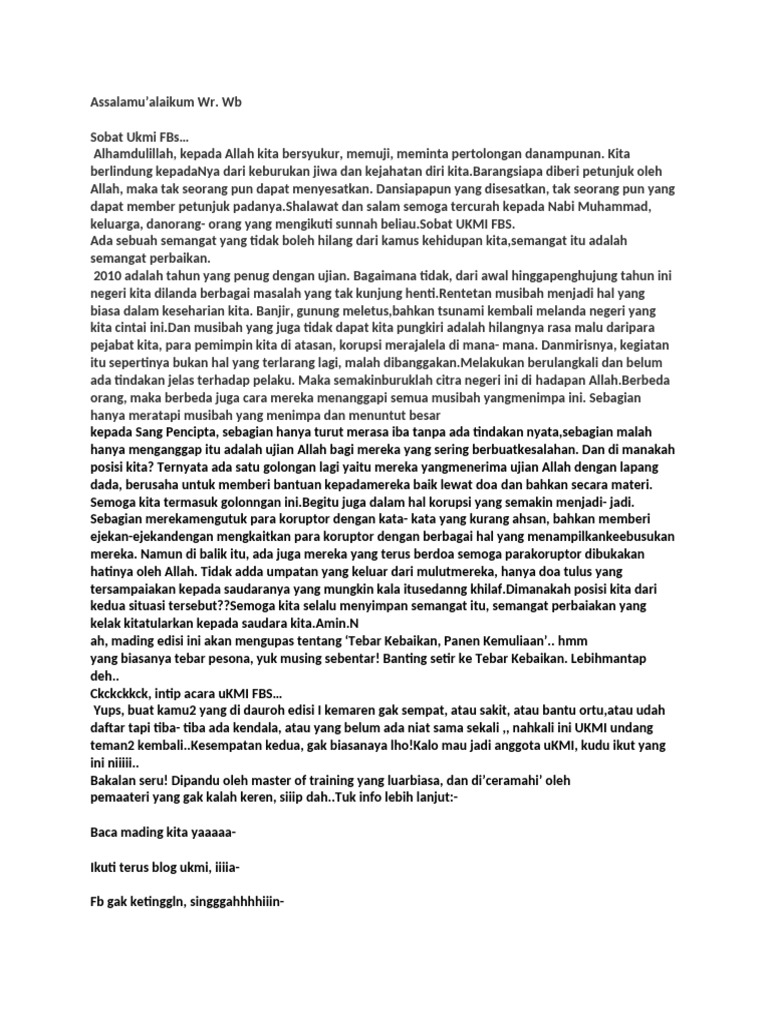 Bahan Mading Go Green | PDF