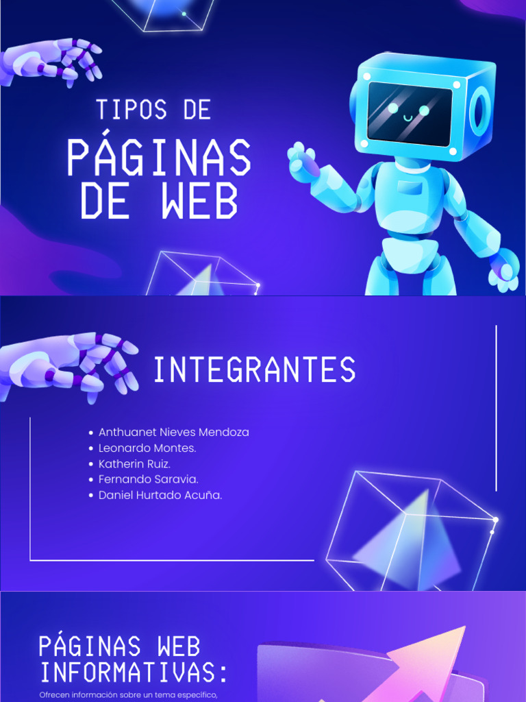 Tipos de Páginas Web y Usos | PDF