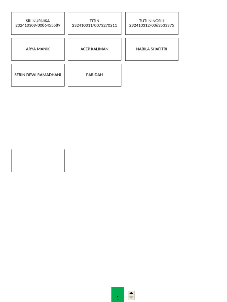 Format Nama Legger Raport | PDF
