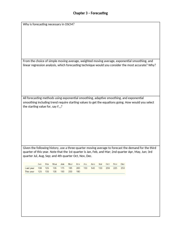 Chapter 3 Worksheet | PDF